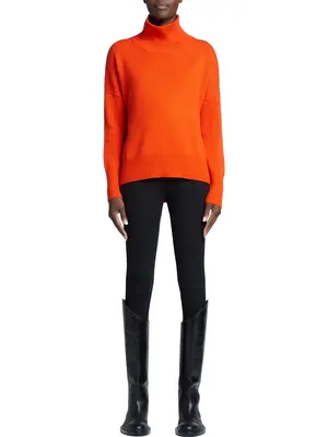 LISA YANG Lisa Yang Heidi Cashmere Turtleneck Sweater Amber