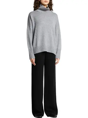LISA YANG Lisa Yang Heidi Cashmere Turtleneck Sweater Chocolate