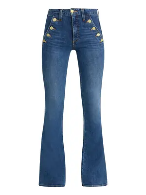 Ramy Brook Helena Mid-rise Flare Jeans - Medium Wash