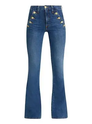 Ramy Brook Helena Mid-rise Flare Jeans - Medium Wash