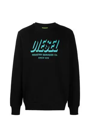 DIESEL Logo-print Sweatshirt - Black