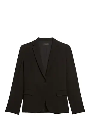 Theory Theory Admiral Crepe One-Button Blazer Blk