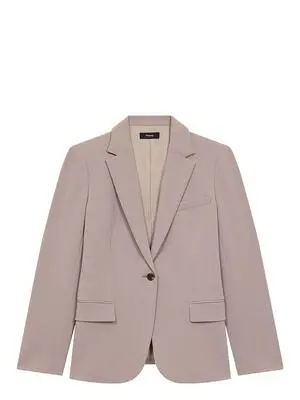Theory Theory Admiral Crepe One-Button Blazer Cinder