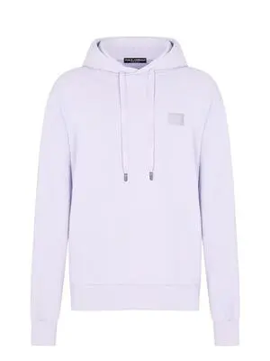 Dolce & Gabbana Logo Plaque Hoodie - Neutrals