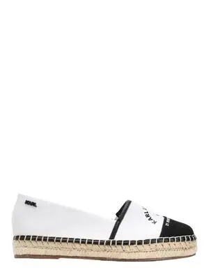 Karl Lagerfeld Two-tone Espadrilles - White