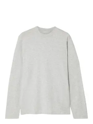 SKIMS Boyfriend Stretch-modal And Cotton-blend Jersey T-shirt - Gray