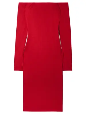 Alice + Olivia Dorinda Stretch-jersey Dress - Red