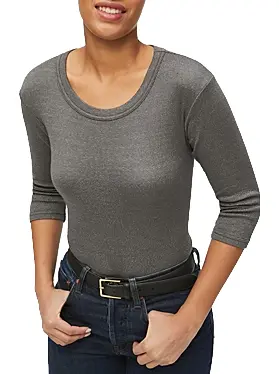 Michael Stars Michael Stars Banded Crewneck Tee Oxide