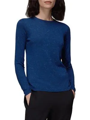 Whistles Annie Sparkle Knit Top - Blue