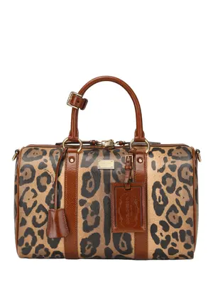 Dolce & Gabbana Leopard-print Crespo Handbag - Multicolor