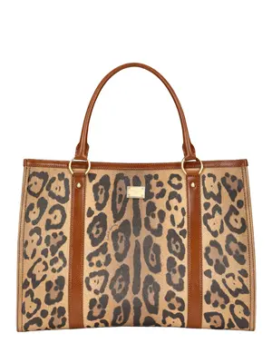 Dolce & Gabbana Leopard-print Shopper - Multicolor