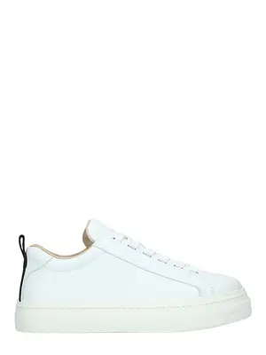 Chloé Lauren Leather Low-top Trainers - White