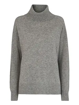 Whistles Roll-neck Cashmere Jumper - Grey