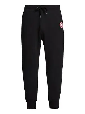 Canada Goose Huron Logo-patch Sweatpants - Black