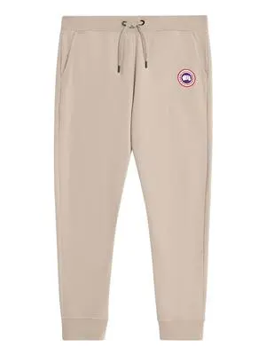 Canada Goose Huron Logo-Patch Sweatpants Limestone