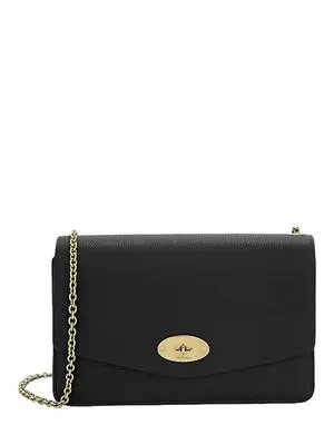 Mulberry Darley Small Grained-leather Clutch Bag - Black