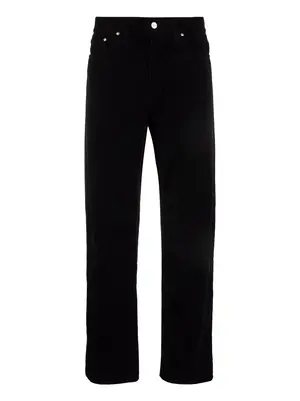 Carhartt Work In Progress Straight-leg Corduroy Trousers - Black