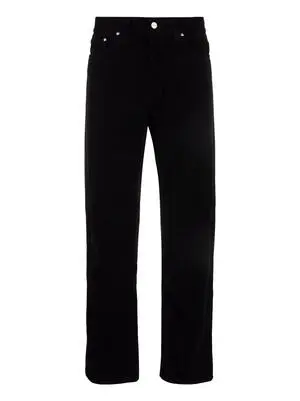 Carhartt Work In Progress Straight-leg Corduroy Trousers - Black