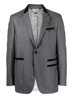 BILLIONAIRE Tailored-fit Virgin Wool Blazer - Grey