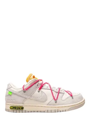 Nike X Off White Dunk Low Lot 17 Sneakers - Grey