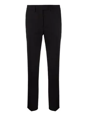 Incotex Mid-rise Straight-leg Trousers - Black