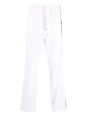 Casablanca Embroidered-logo Striped Joggers - White