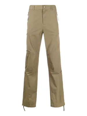 Helmut Lang Zip-pocket Straight-leg Trousers - Green