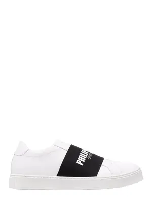 PHILIPP PLEIN Philipp Plein Logo Strap Slip-On Sneakers