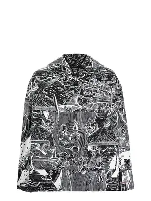 BORAMY VIGUIER Drawing Print Hoodie - Black