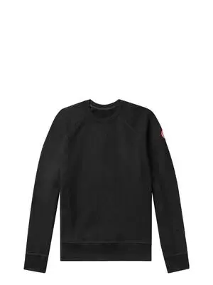 Canada Goose Huron Cotton-jersey Sweatshirt With Logo - Black
