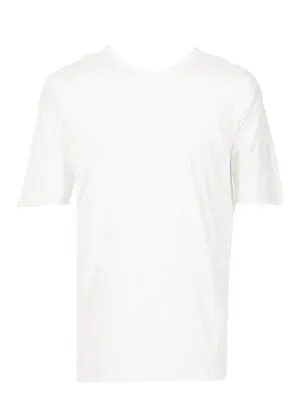 ISAAC SELLAM EXPERIENCE Round-neck Cotton T-shirt - White