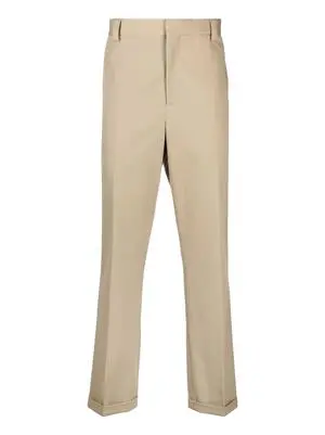 Nanushka Beige Tailored Straight-leg Trousers - Neutrals