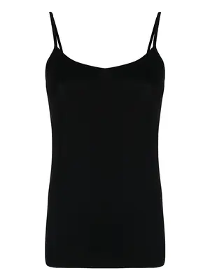 Wolford Aurora Hawaii Vest Top - Black
