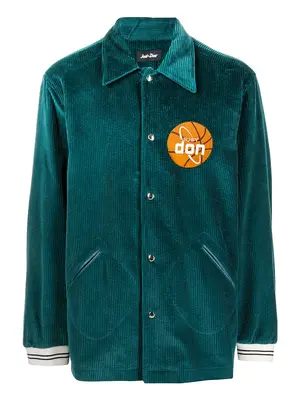 JUST DON Basketball Corduroy Jacket - Green