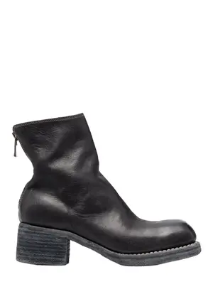Guidi Zip-up Ankle Boots - Black