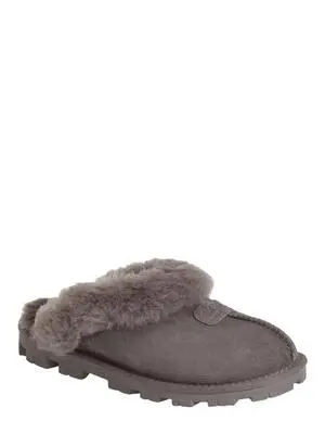 UGG Coquette Genuine Shearling Lined Slipper - Grey