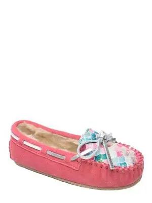 Minnetonka Minnetonka Cassie Slipper Mermaid Hot Pink