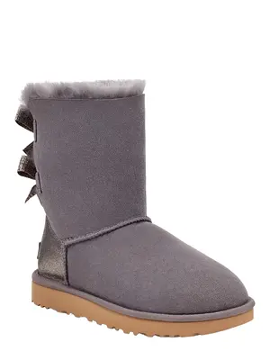 UGG UGG(r) Bailey Bow II Genuine Shearling Boots Shade Glitz
