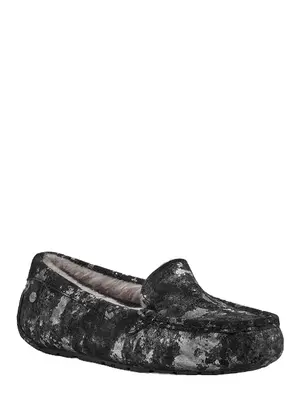 UGG UGG(r) Ansley Water-Resistant Slipper Black/ Black