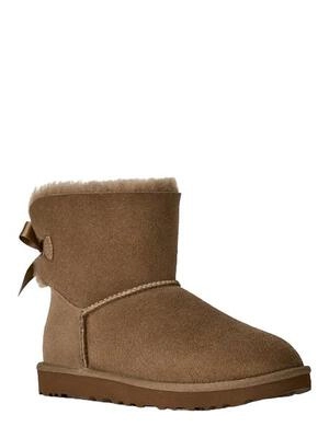 UGG Mini Bailey Bow Ii Shearling Bootie - Light Bronze