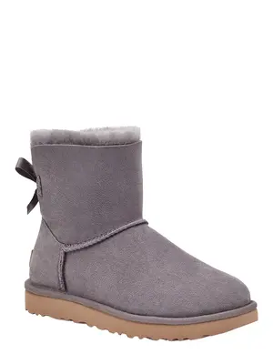 UGG UGG(r) Mini Bailey Bow II Shearling Bootie Shade