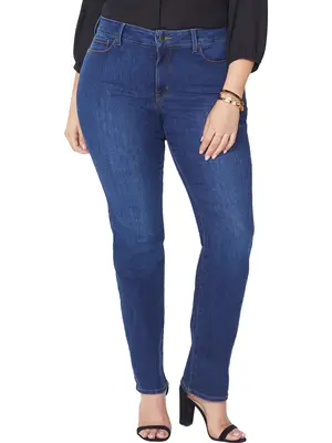 NYDJ NYDJ Marilyn High Rise Straight Leg Jeans Cooper