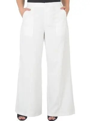 STANDARDS & PRACTICES High Waist Wide Leg Pants - Off White