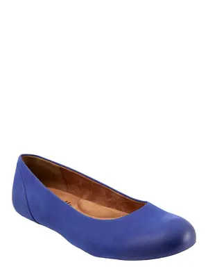 Softwalk SoftWalk® Sonoma Flat Royal Blue Nubuck