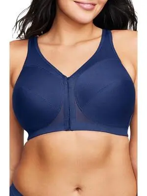GLAMORISE Magiclift® Front Closure Posture Back Bra - Blue