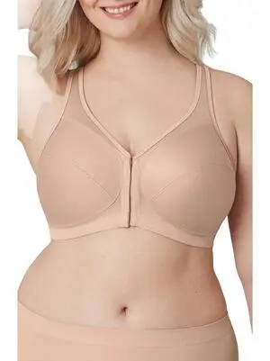 GLAMORISE Magiclift® Front Closure Posture Back Bra - Cafe