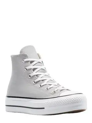 CONVERSE Chuck Taylor All Star Lift High Top Platform Sneakers - Grey Area/white/black