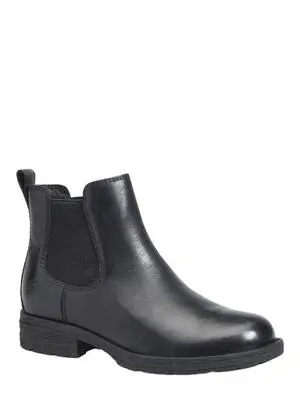 BØRN Cove Waterproof Chelsea Boot - Black Distressed Leather
