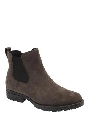 BØRN Cove Waterproof Chelsea Boot - Dark Grey Suede