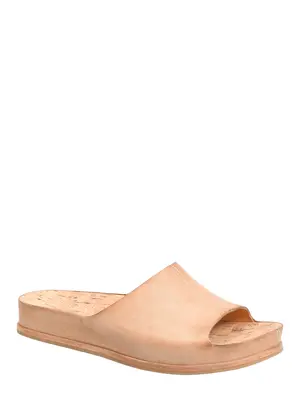 Kork-Ease® Leather Slide Sandal Natural Leather